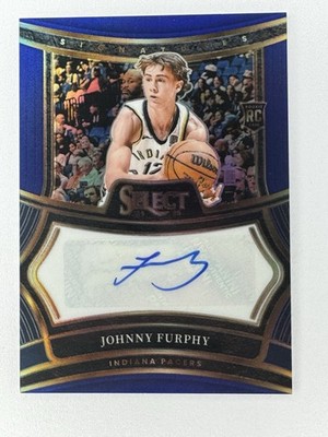 JOHNNY FURPHY 2024-25 SELECT ROOKIE SIGNATURES BLUE PRIZM RC AUTO /49 ...