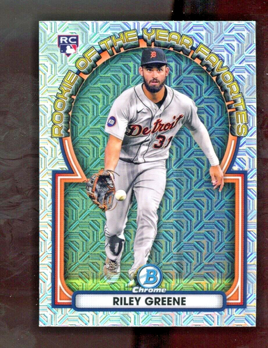 2023 Bowman Chrome RILEY GREENE RC ROY Mojo Refractor ROYF-6 Tigers | eBay