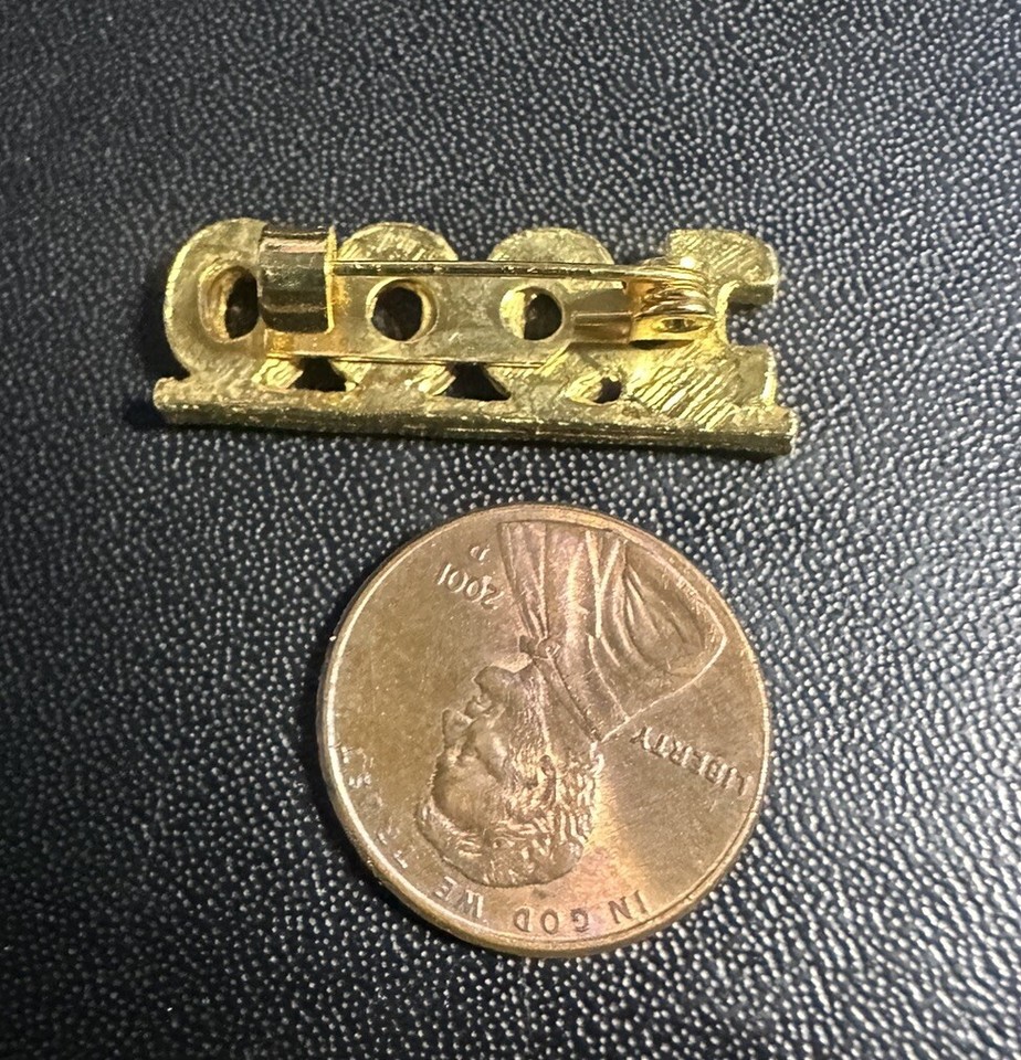 MARY KAY GOLD TONE 1000 RHINESTONE PINBACK BROOCH PIN COSMETICS ...