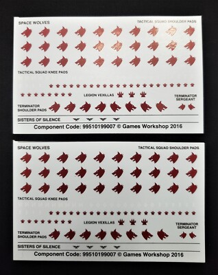 Horus Heresy 2 Space Wolves Transfer Sheets Decals Space Marines ...