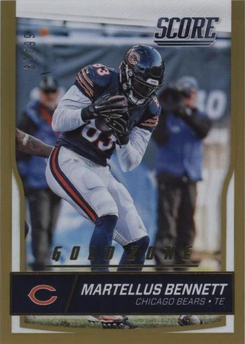 2016 Score - Martellus Bennett #58 Jumbo Gold Zone /99 for sale online ...