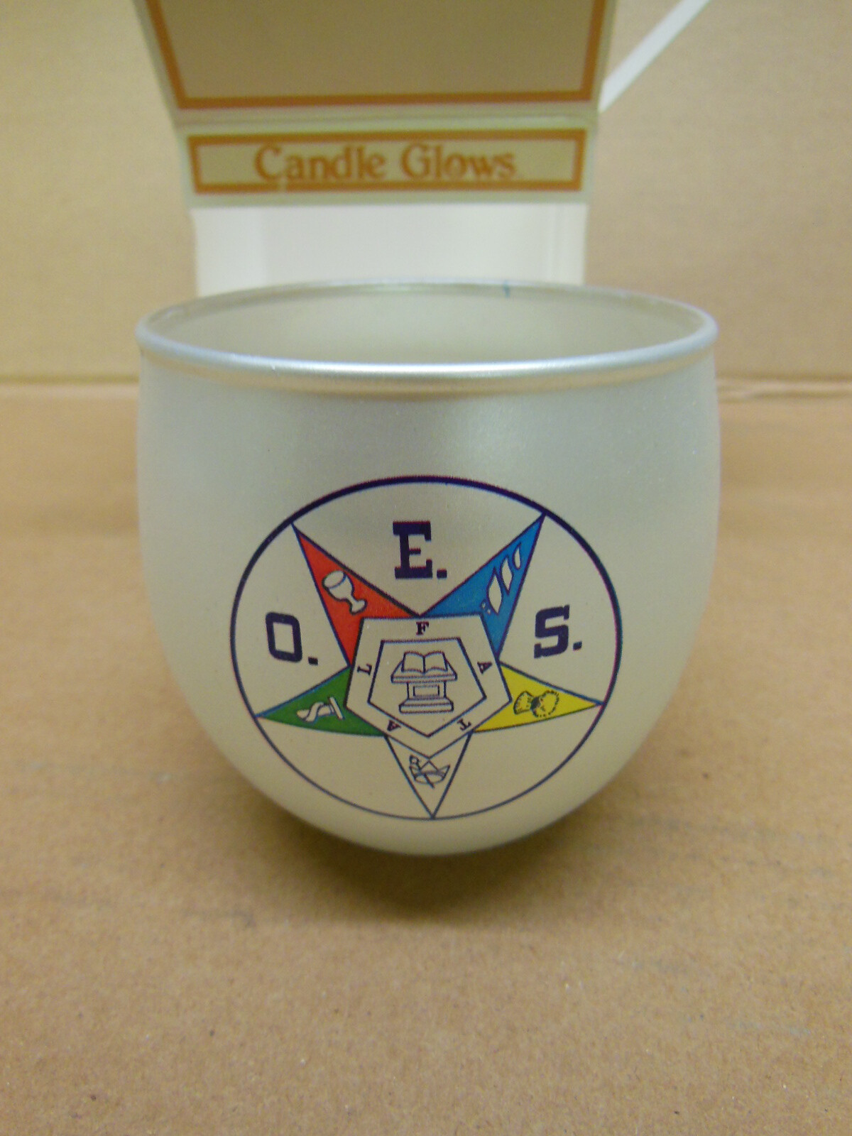 The Order of Eastern Star - Masonic CANDLE GLOWS VOTIVE Candle Holder ...