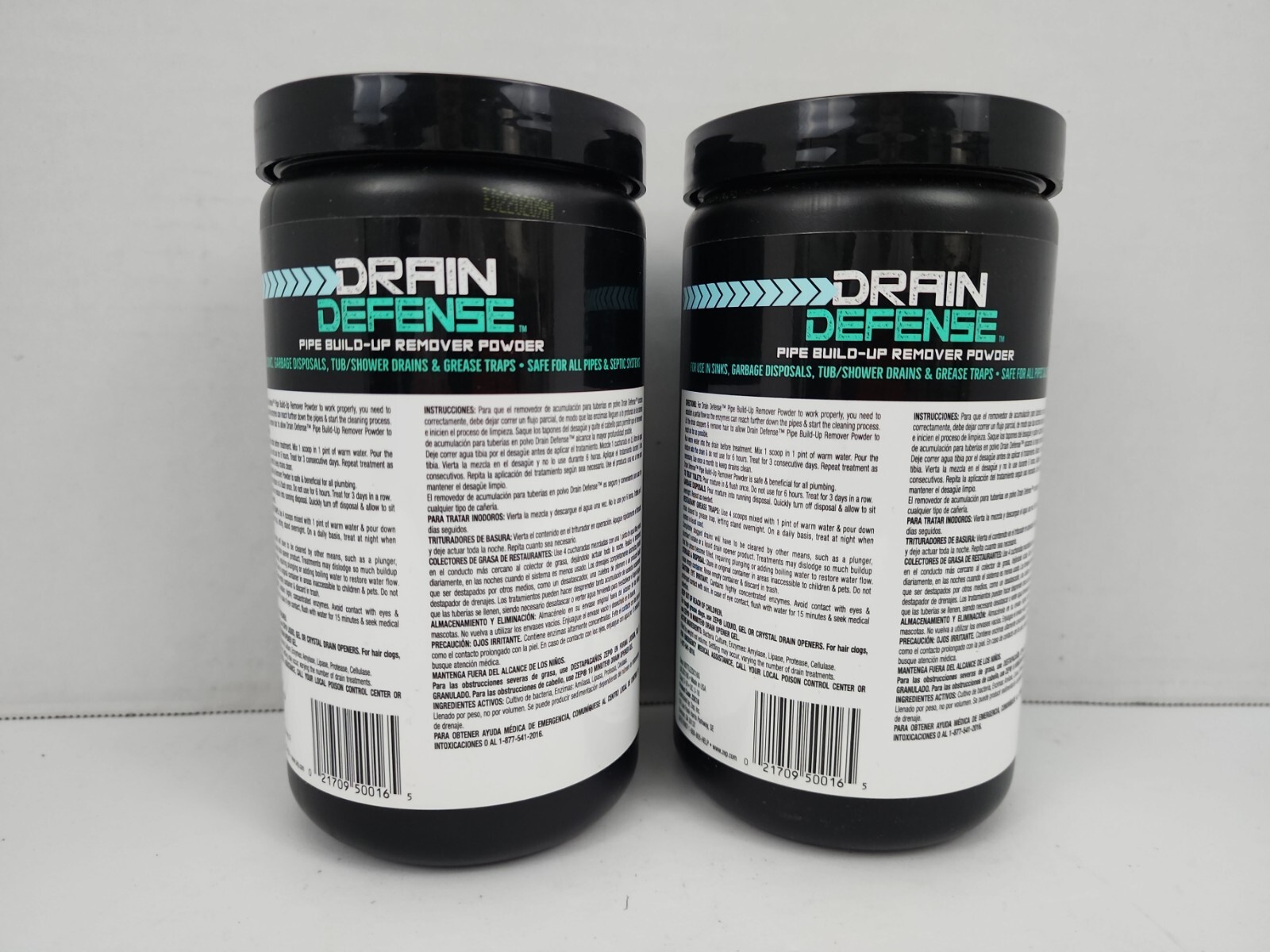 Lot of 2 Zep Drain Defense Enzymatic Drain Cleaner Powder SAFE FOR ALL ...