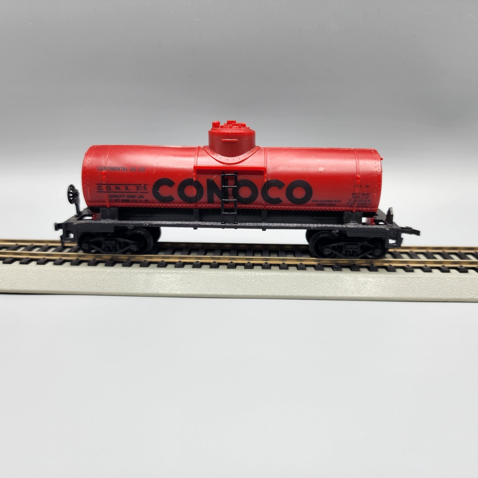 Life-Like Trains HO Scale Conoco Single Dome Tank Car CONX 275 #622408 C-6 | eBay