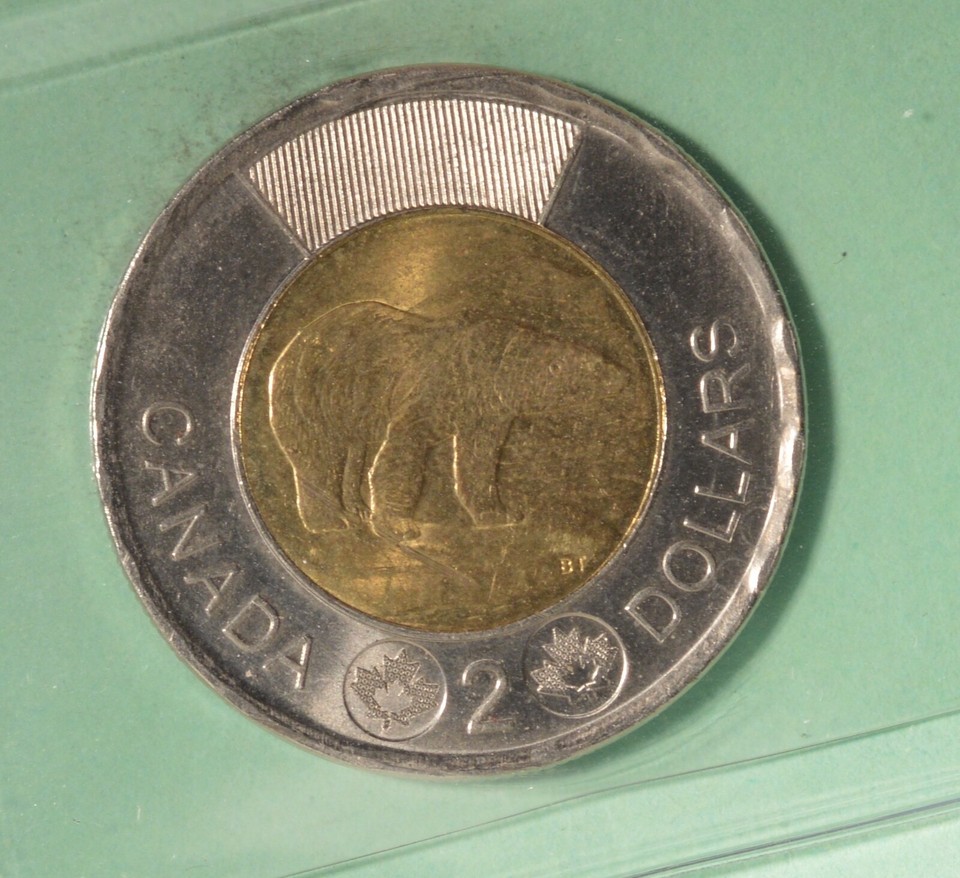2019 Canada Toonie - 16 Serrations - Graded - ICCS MS64 serial# XGY 241 ...