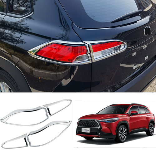 For Toyota Corolla Cross 2022-2024 Chrome Rear Tail Light Lamp frame ...