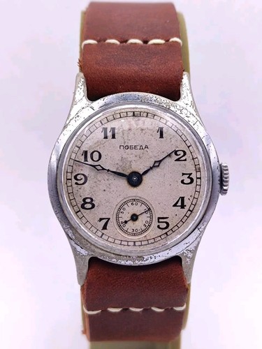 Pobeda 2602 Red 12 Model CHN-26K Vintage Original Soviet Early Watch ...