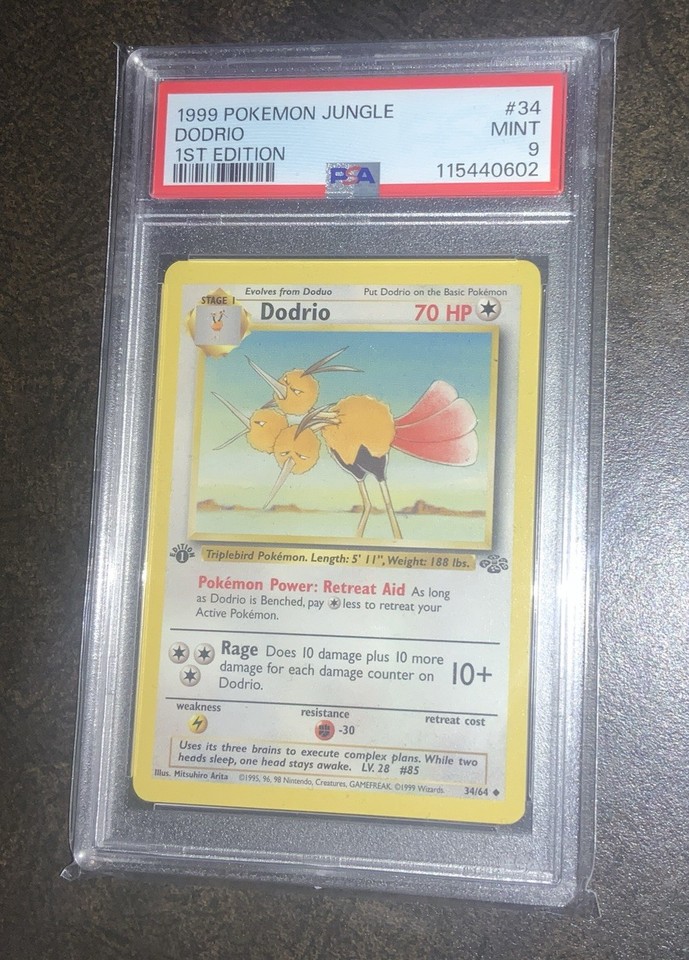 1999 Pokémon Jungle - 1st Edition #34 Dodrio Psa 9 MINT Slab | eBay