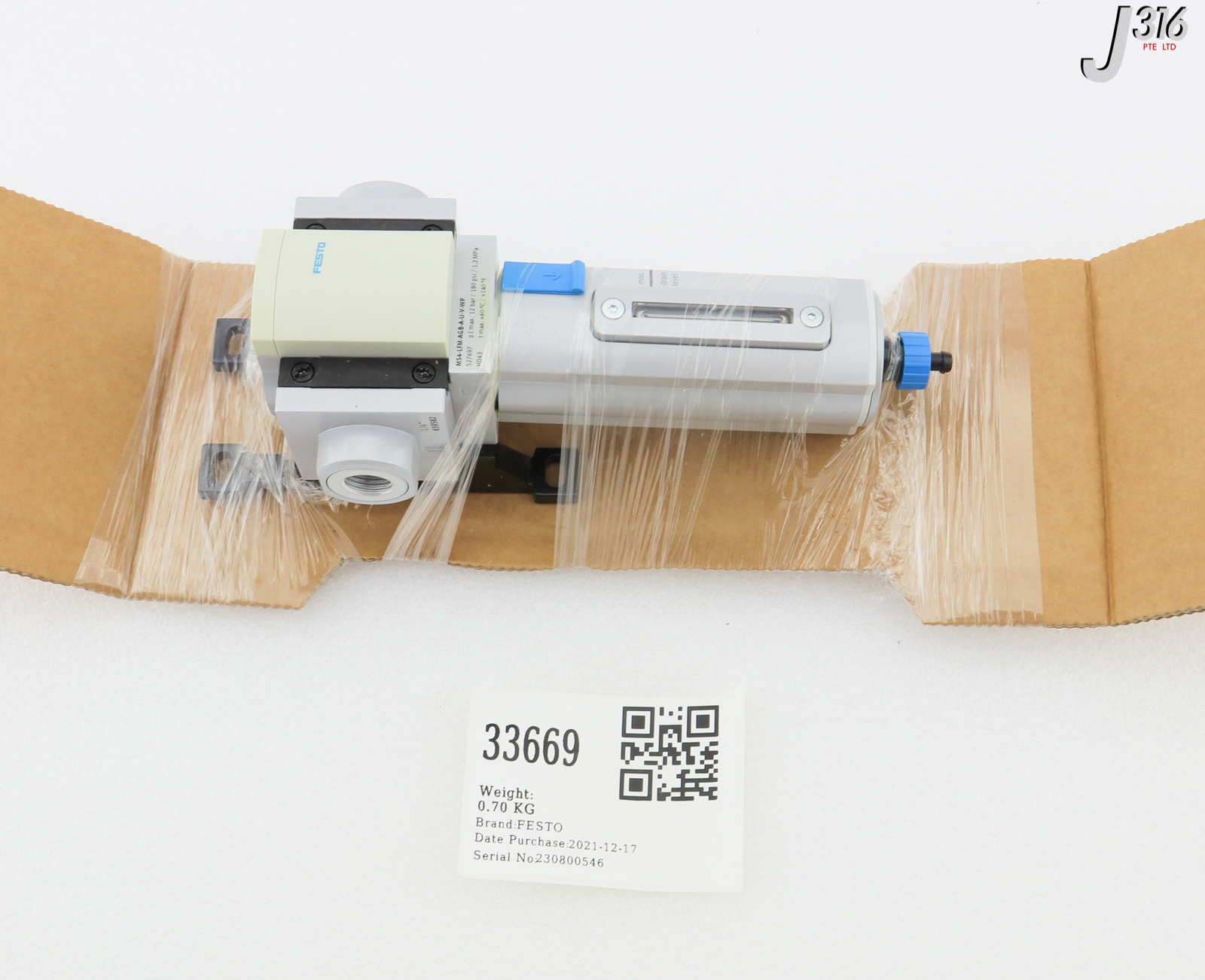 33669 FESTO AIR FILTER, 527697 (NEW) MS4-LFM-AGB-A-U-V-WP | eBay