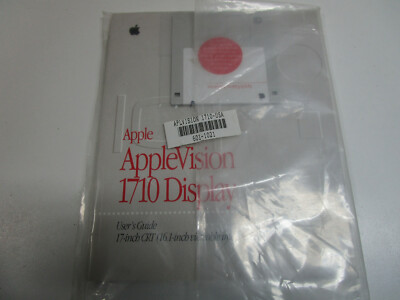 Apple AppleVision 1710 Display - FLOPPY DISC - User's Guide - APPEARS ...
