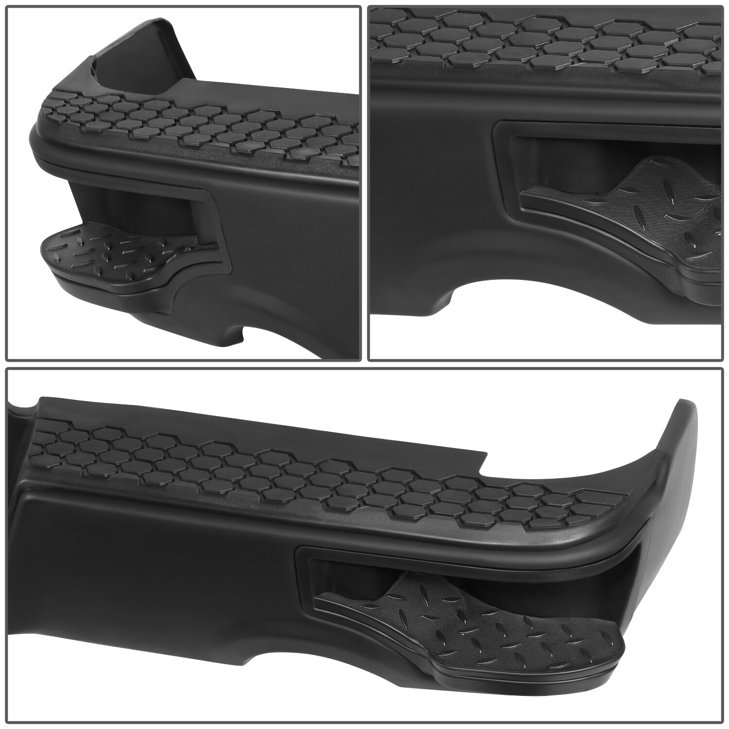 For 09-23 Dodge Ram 1500/Classic Black Steel Rear Bumper w/ Dual ...