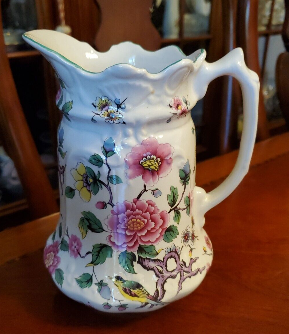 Antique James Kent England CHINESE ROSE Old Foley 32oz Pitcher | eBay