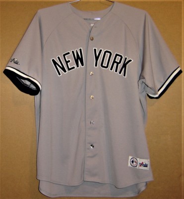 NEW YORK YANKEES GRAY No #s Size 2XL JERSEY AND FOUR CAP PACKAGE | eBay