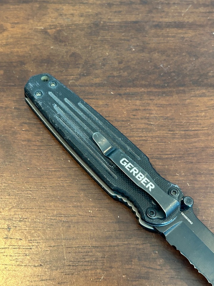 Gerber Mini Covert FAST Applegate Fairbairn Pocket Knife Combo Edge ...