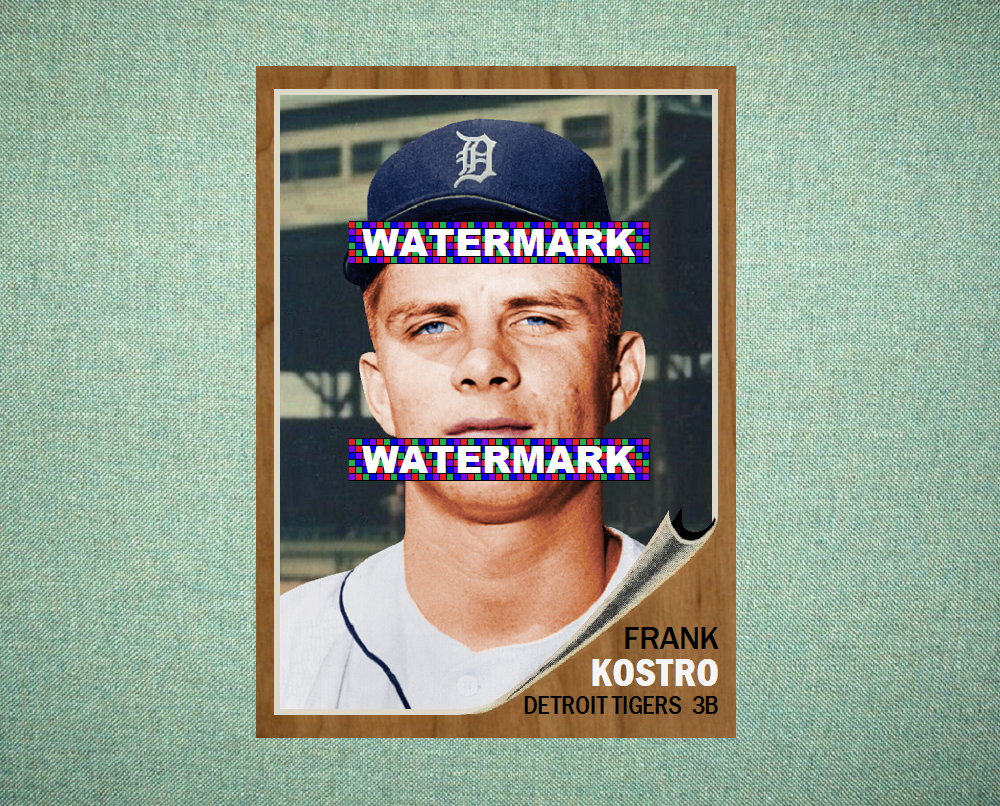 Frank Kostro Detroit Tigers 1962 Style Custom Baseball Art Card | eBay