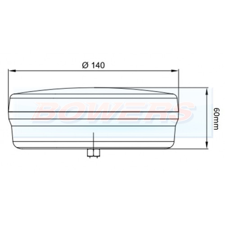 12v/24v LED Rear Round Hamburger Reverse Light Lamp Flat Bed Truck ...