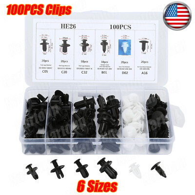 Car Assortments Push Pin Parts Bumper Rivet Clip Body Molding Retainer ...