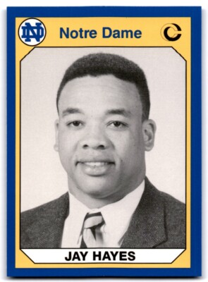 1990 Collegiate Collection Jay Hayes Notre Dame Fighting Irish #137 | eBay