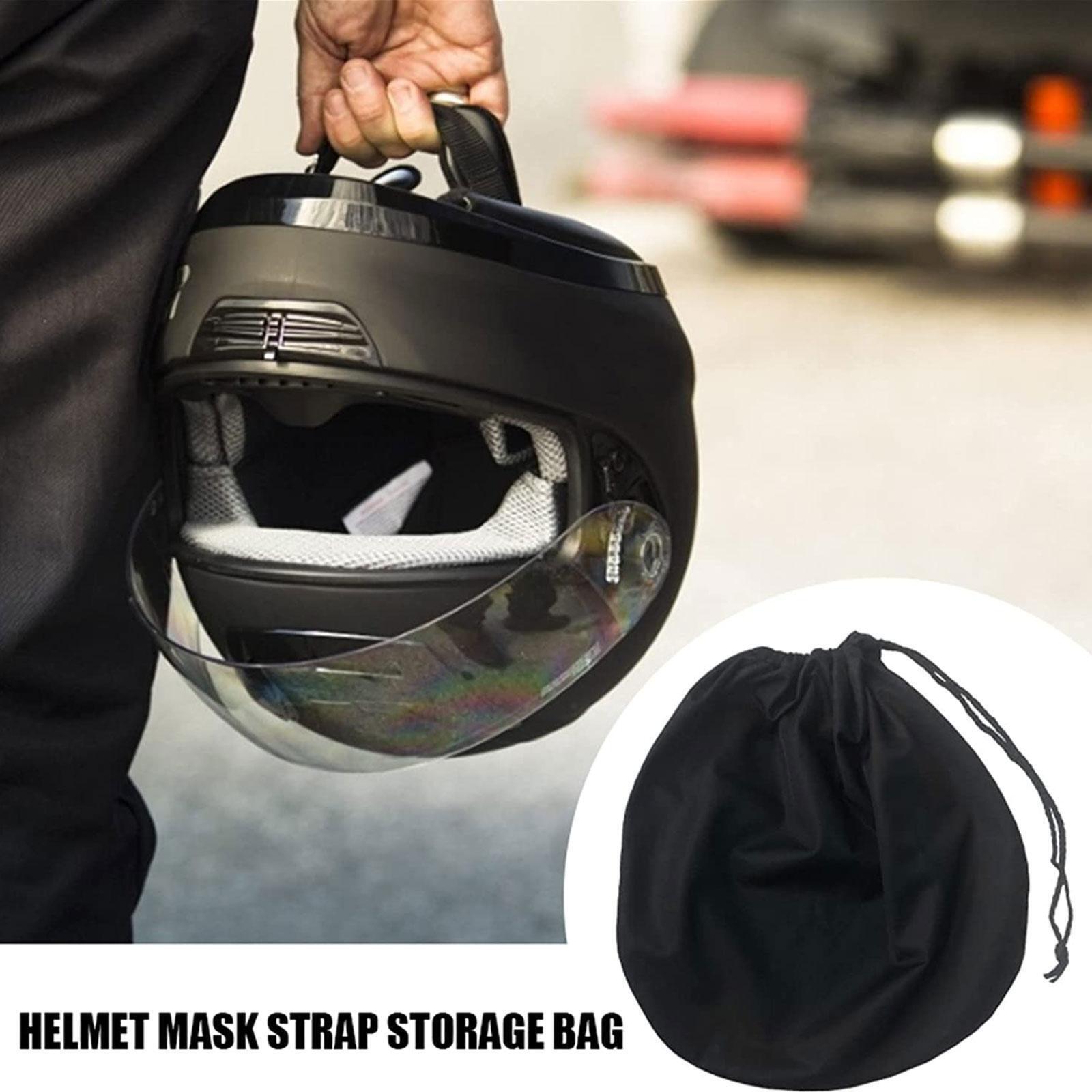 Motorcycle helmet lid locker helmet bag storage bag security Black bag ...
