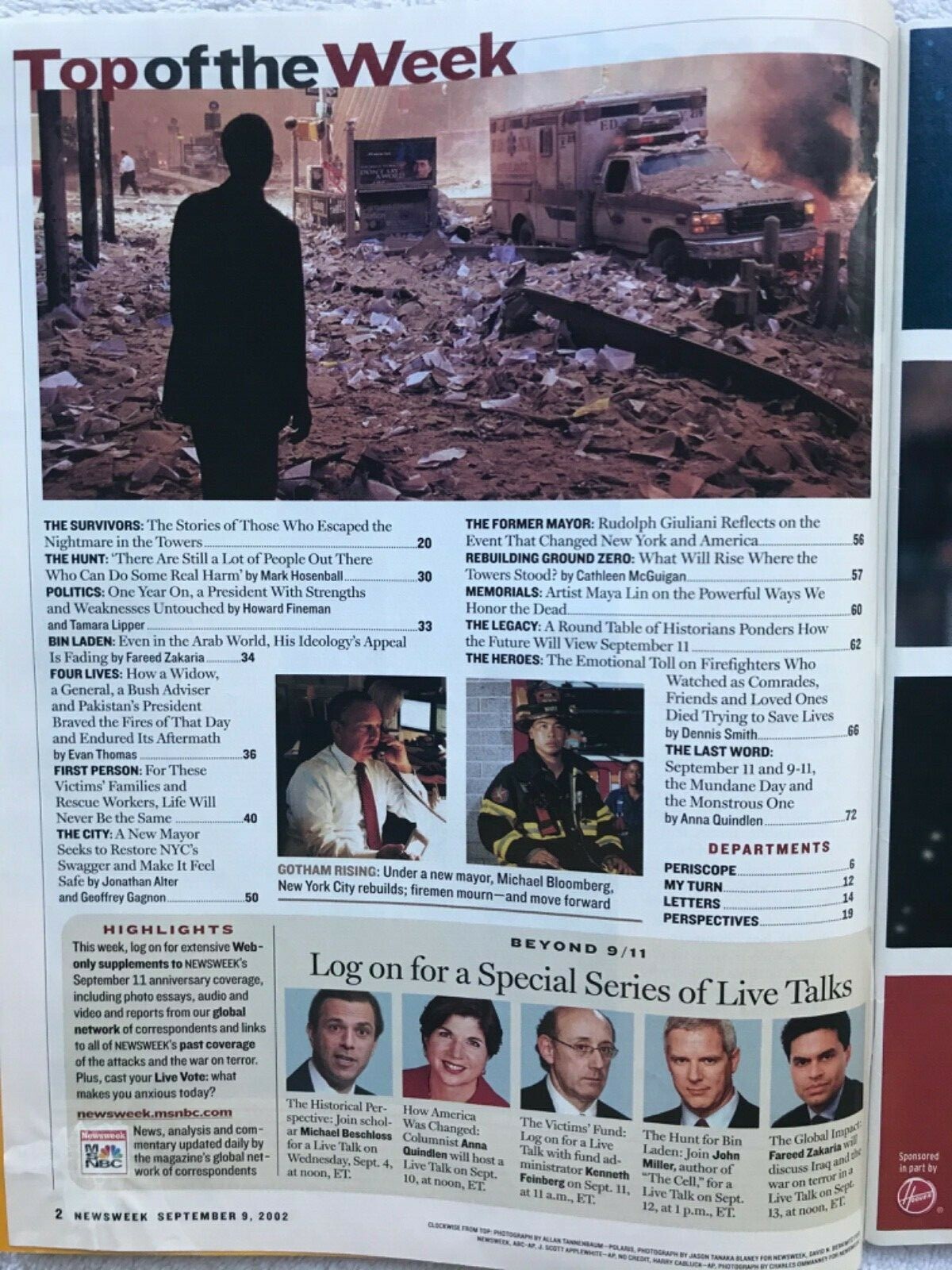 NEWSWEEK SEPTEMBER 11,2002-AMERICA; A YEAR AFTER | eBay