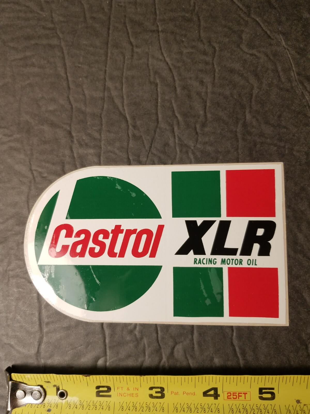 CASTROL XLR RACING OIL VINTAGE AUTOMOTIVE DRAG RACING DECAL / STICKER ...