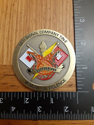 2 1/2" 16th Signal Company Copperheads Operation Spartan Shield ...