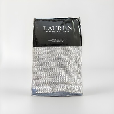 Lauren Ralph Lauren Marley Fringe Euro Sham King Light Blue NIP | eBay