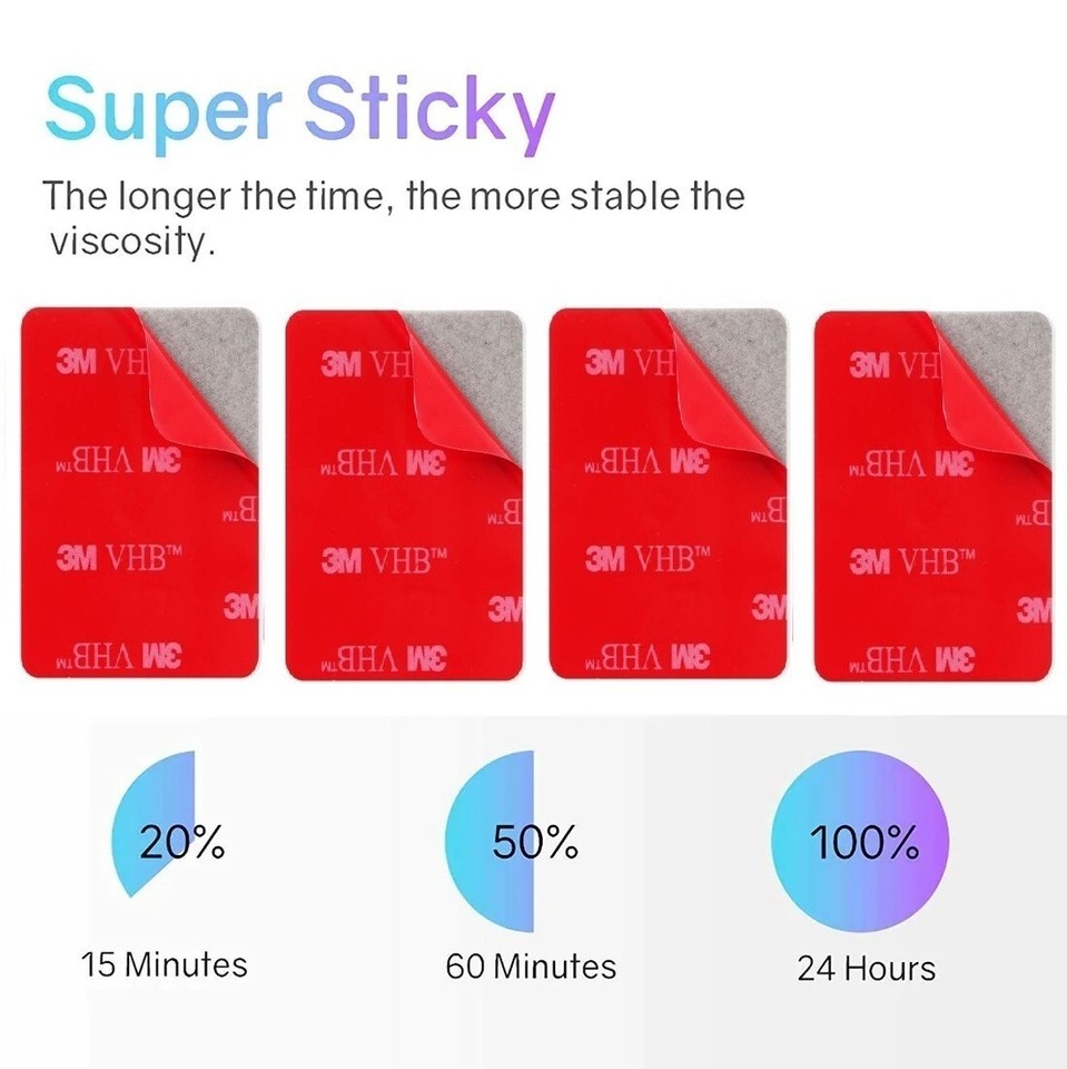 3M VHB Self Adhesive Pads Double-Sided GoPro, Dashcam, SJCAM, BlackVue ...