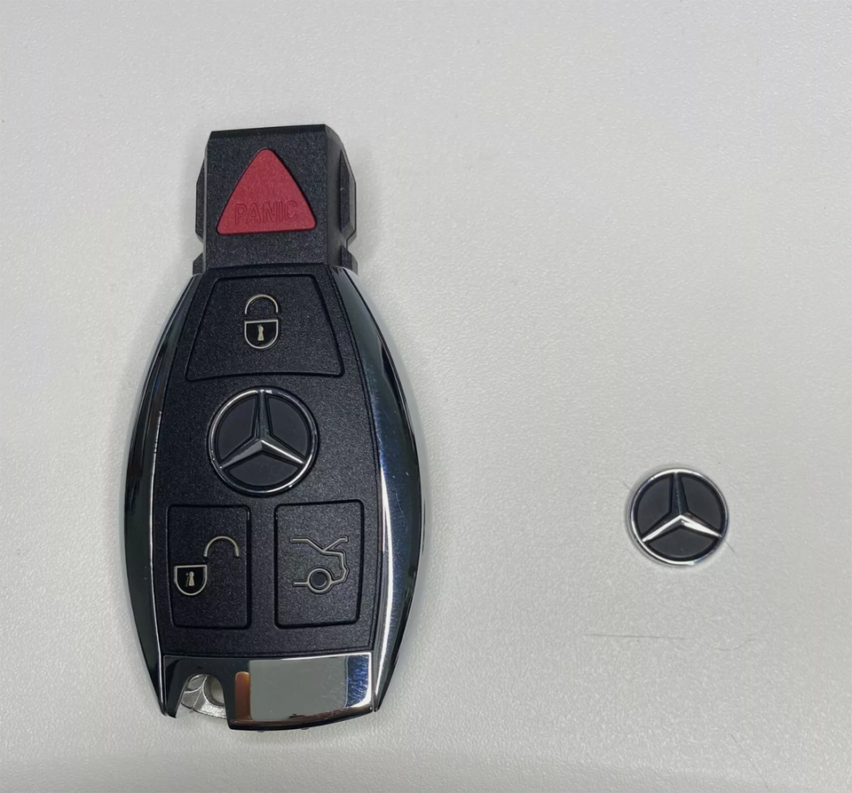 Mercedes Benz Star Logo (2) Emblems for key Replacement FOB Star Logo ...