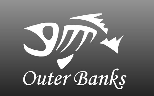 Outer Banks Fishing Window Sticker Decal | eBay