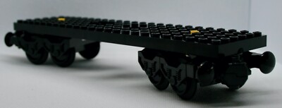 New LEGO Train Wheel Car Assembly - Black Base 6 x 24 (Wheels w/ metal ...