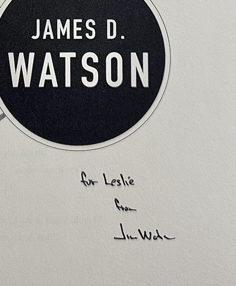 *SIGNED* James D Watson NOBEL WINNER! DNA Double Helix GENES, GIRLS AND ...