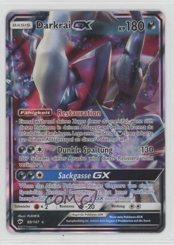 Darkrai GX German Pokemon Sun & Moon Burning Shadows #88 | eBay