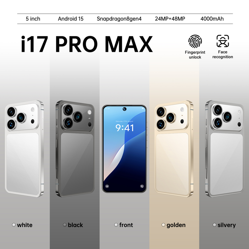 New I17 Pro max 5G Smartphone 5.0' Factory Unlocked Android Cellphones ...