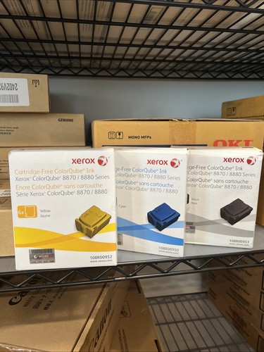 Xerox ColorQube 8570/8580 3 pack yellow cyan and black new unopened | eBay