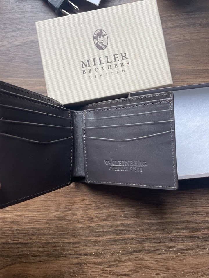 W.Kleinberg Handmade American Bison Bifold Wallet | eBay