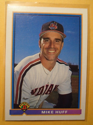 MIKE HUFF CLEVELAND INDIANS 1991 BOWMAN BASEBALL CARD #73 | eBay