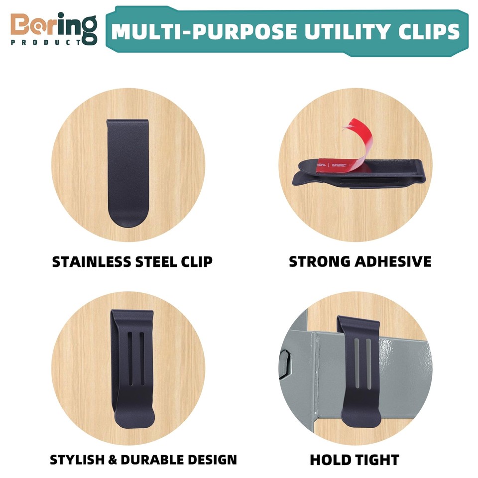 Extra Large Matte Black Attachable Pocket Clip - for Smartphones ...