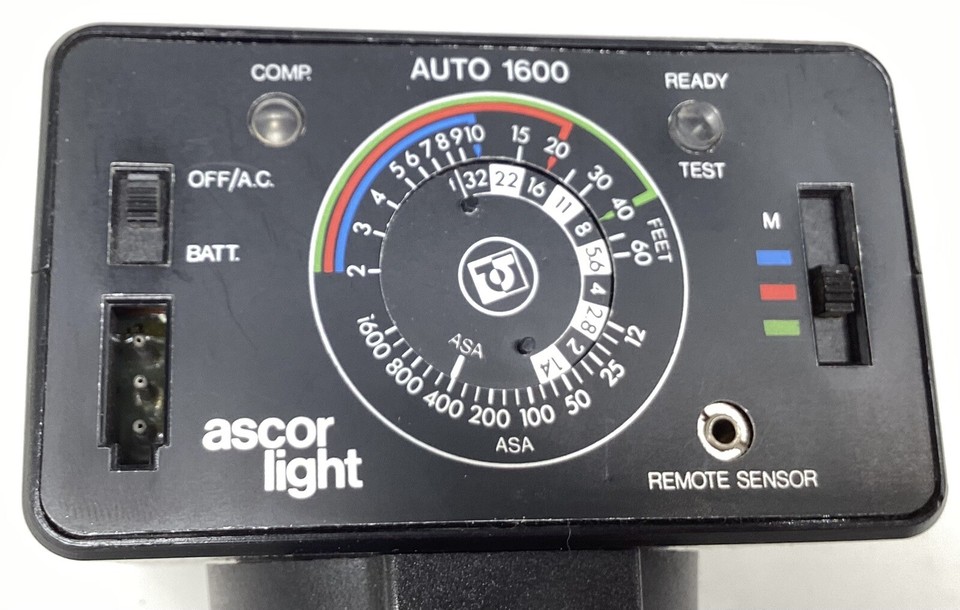 Ascor Light Auto1600 Camera Flash | eBay
