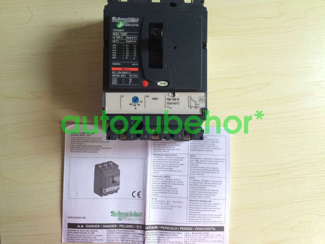 LV429630 plastic case circuit breaker NSX100F TM100D 3P3D 100A LV429630 ...
