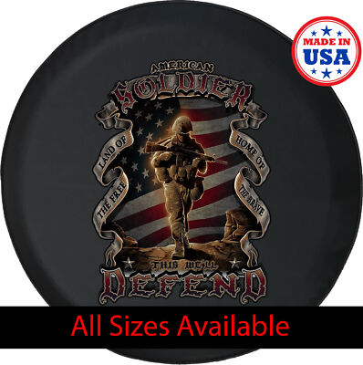 American Military Soldier Flag Tire Cover | eBay