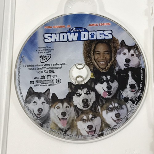 SNOW DOGS (DVD, 2002) DISNEY ~ w/SCENE SELECTION INSERT ~ FULL SCREEN ...
