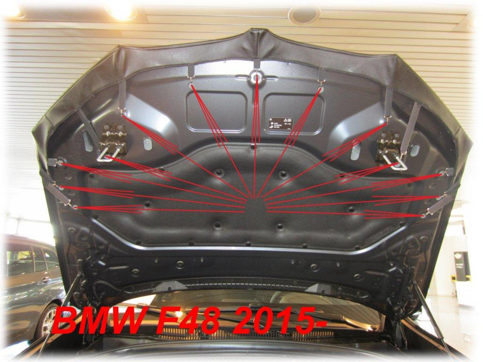 CAR HOOD BONNET BRA for BMW X1 F48 2014-2022 NOSE FRONT END MASK TUNING ...