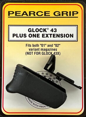 Pearce Grip GLOCK 43 G43 GRIP Extension PLUS one PG-43+1 FAST SAME DAY ...