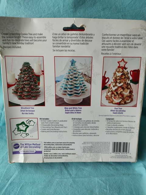 15 Piece Stacking Christmas Cookie Tree Cutter Set Holiday 10 Star ...