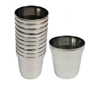 Stainless Steel Water Cup 175ml(5.9oz) 5~20pcs Restaurant Cafe Bar Made ...