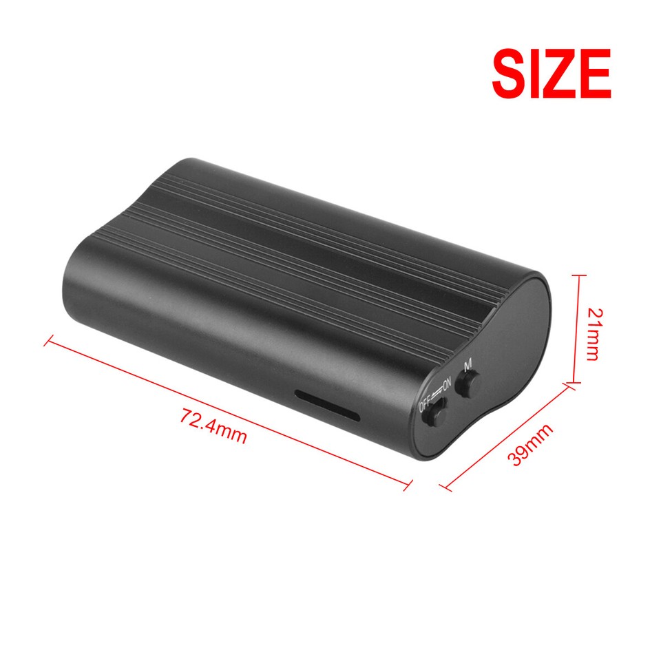 Mini Spy Voice Activated Recorder Digital Audio Magnetic MP3 Player 500 ...
