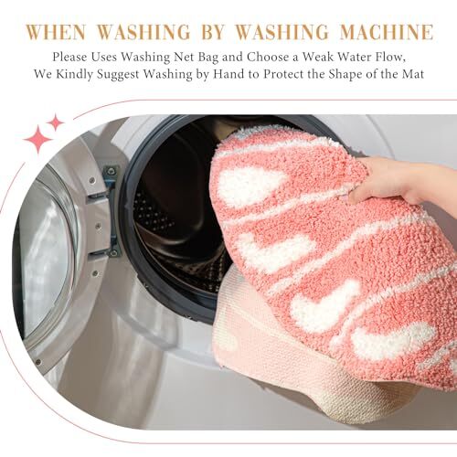 Seashell Rug Pink Bathroom Rugs 2 ft Shell Bath Mat Preppy Rug Cute ...