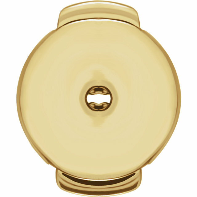 14kt 18kt Gold Platinum Silver Protektor System Earring Lock Back ...
