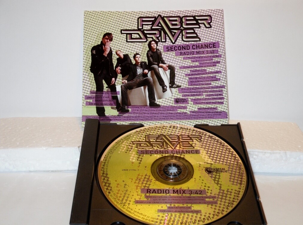 Faber Drive - Second Chance Promotional ONLY CD Single - ** Free ...